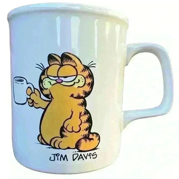 Garfield | Dining | Vintage 981 Enesco Garfield Heres To Health Health ...